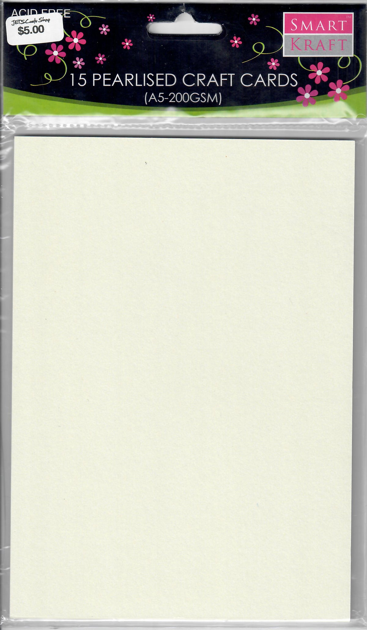 15 Pearlised Craft Cards - Smart Kraft — Jets Craft Shop